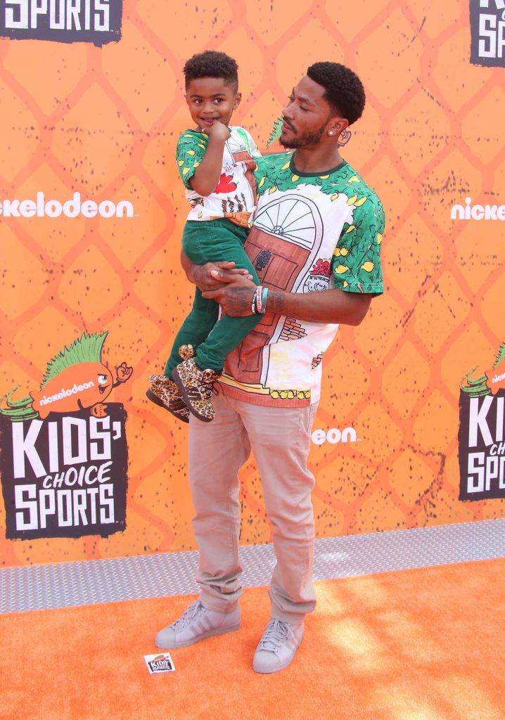 Derrick Rose at the Nickelodeon’s Kids’ Choice Sports Awards in ...