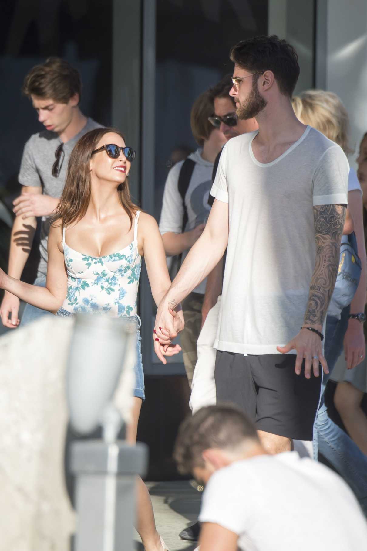Sila Sahin and Her Husband Samuel Radlinger Enjoy a Bike Ride in Miami ...