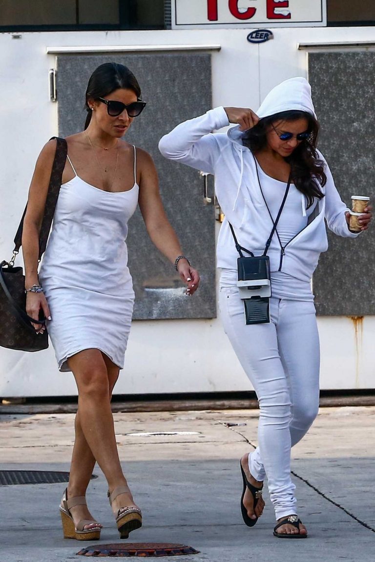 Michelle Rodriguez Wears a White Hoody and Jeans Out with Friend in ...