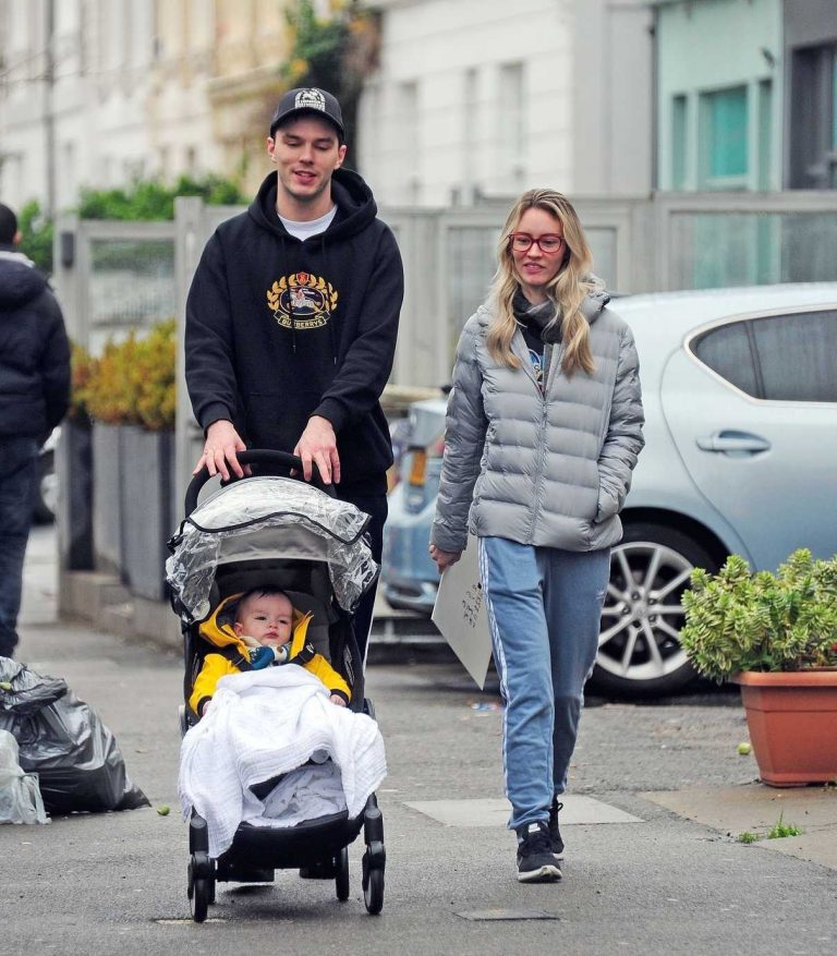 Nicholas Hoult Was Seen Out with Bryana Holly and Their New Baby in ...