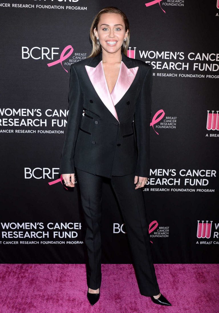 Miley Cyrus Attends the Women’s Cancer Research Fund’s an Unforgettable ...
