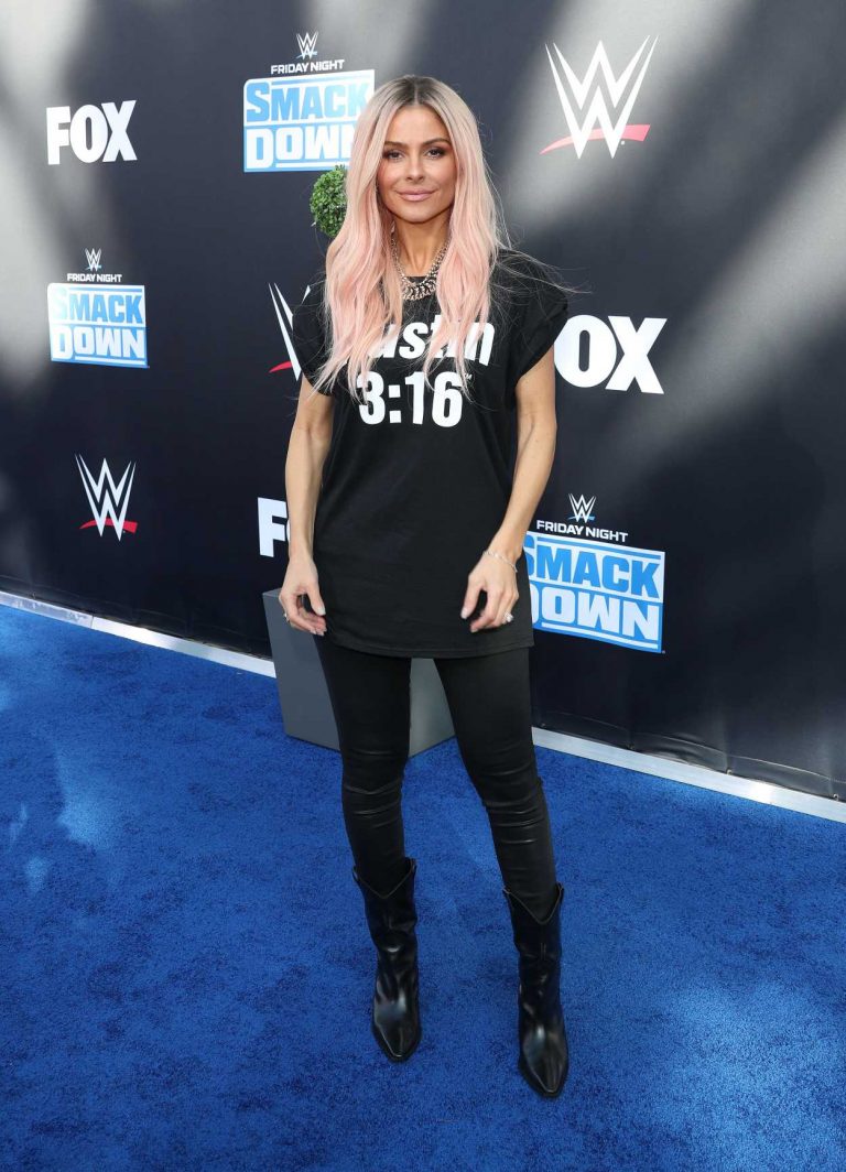 Maria Menounos Attends the WWE 20th Anniversary Celebration Marking ...