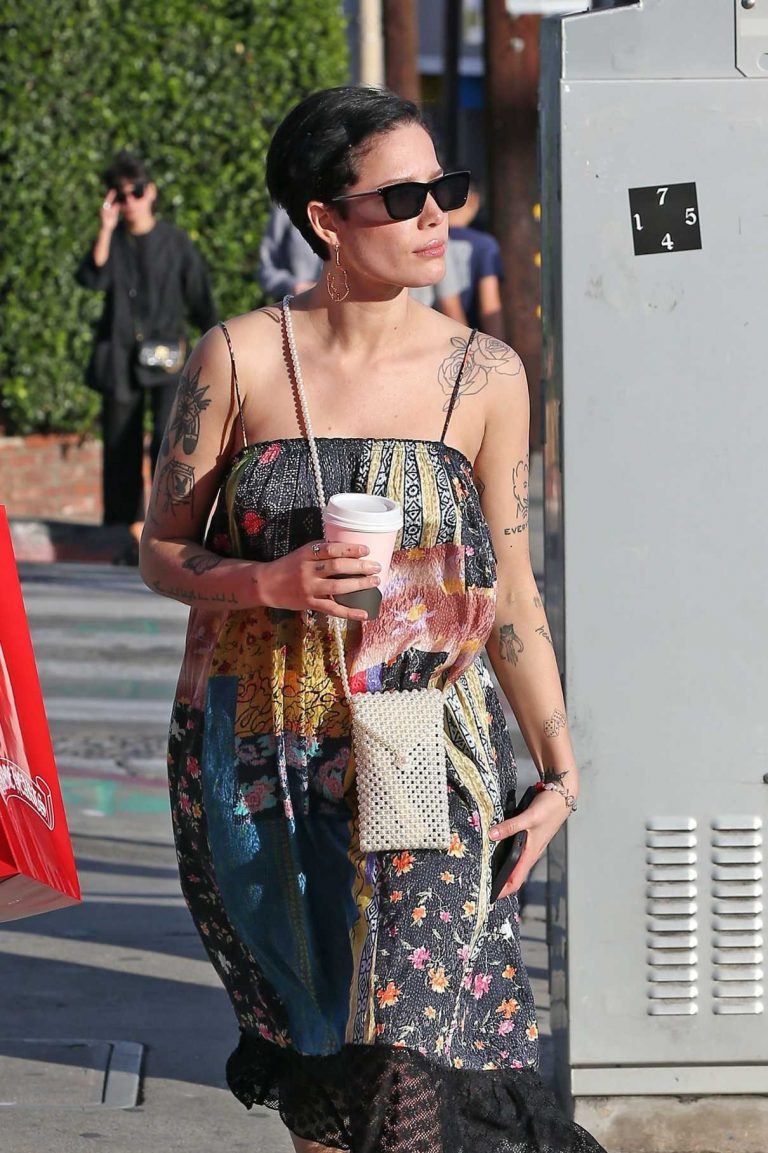 Halsey in a White Boots Was Seen Out in West Hollywood 12/20/2019-5 ...