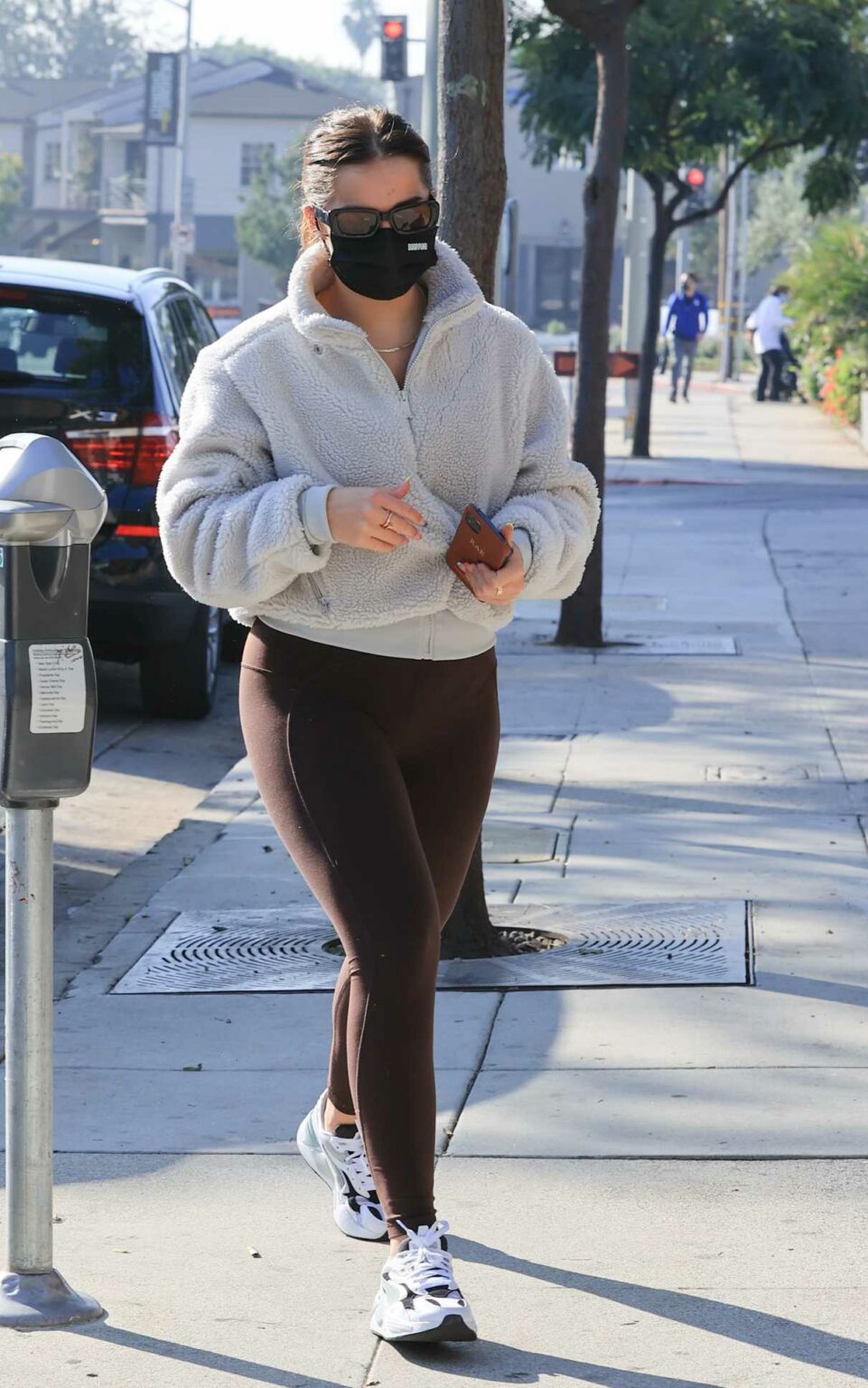 Addison Rae in a Black Leggings Heads to the Dogpound Gym for a Workout ...