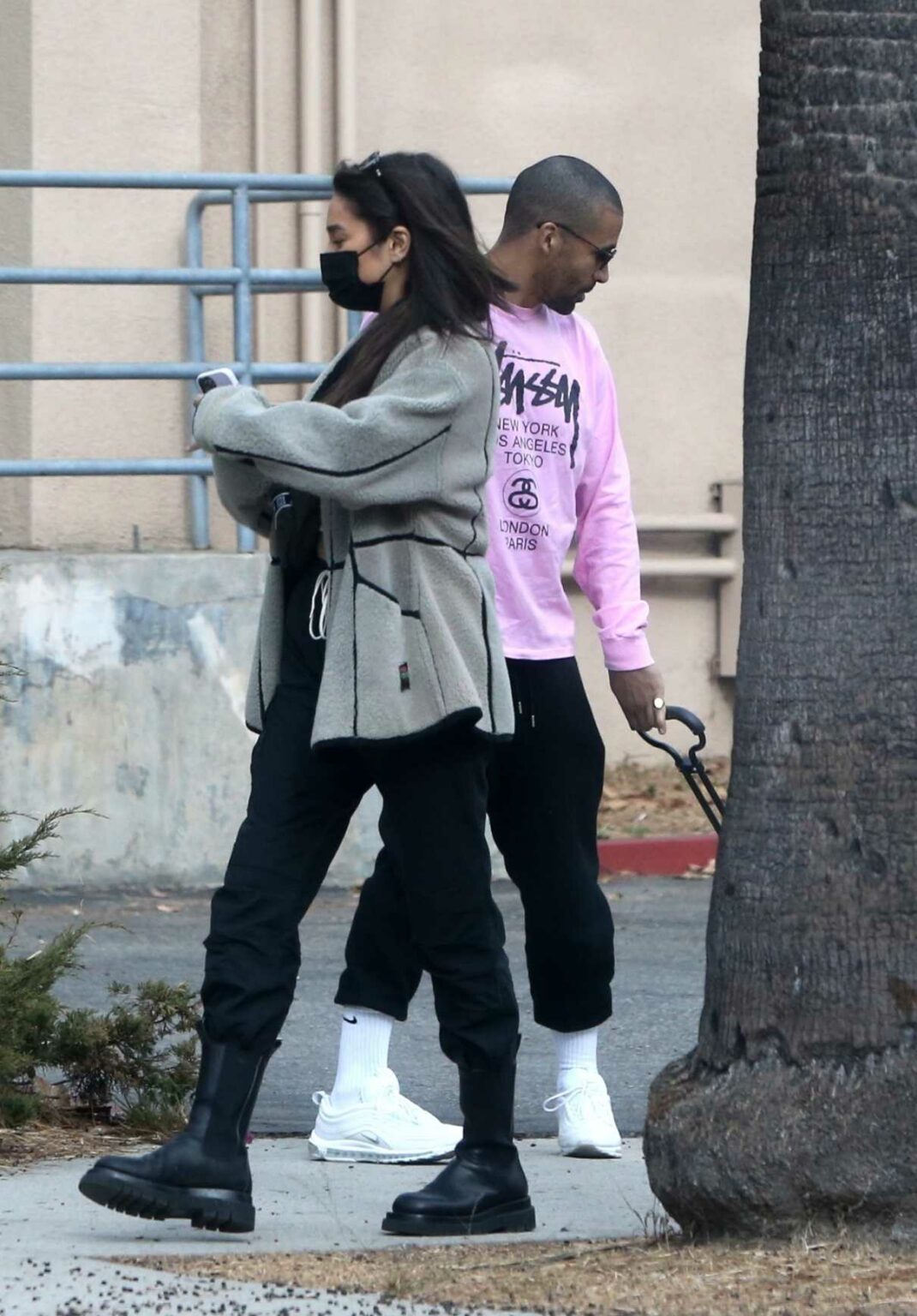 Shay Mitchell in a Black Protective Mask Was Seen Out with Her Family ...