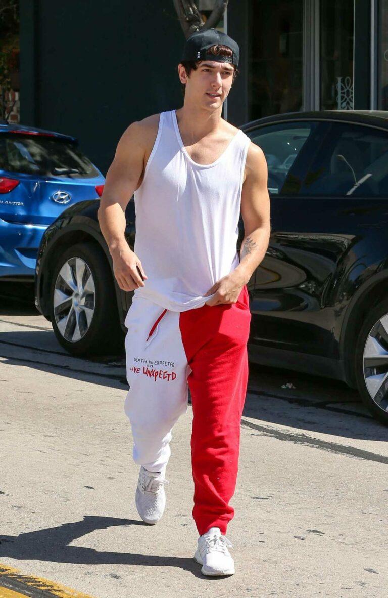 Bryce Hall in a White Tank Top Was Seen Out in Los Angeles 03/31/2021-3 ...