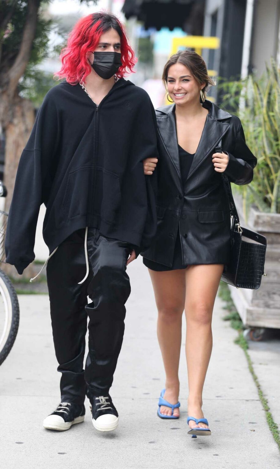 Addison Rae in a Black Leather Blazer Was Seen Out with Her New ...