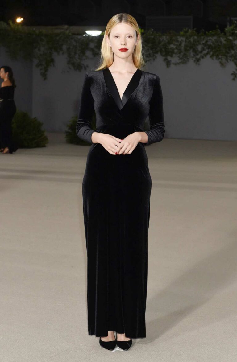 Mia Goth Attends the 2nd Annual Academy Museum Gala in Los Angeles 10 ...