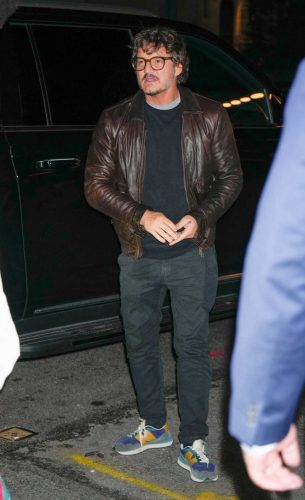 Pedro Pascal in a Brown Leather Jacket Heads to SNL Afterparty in New ...